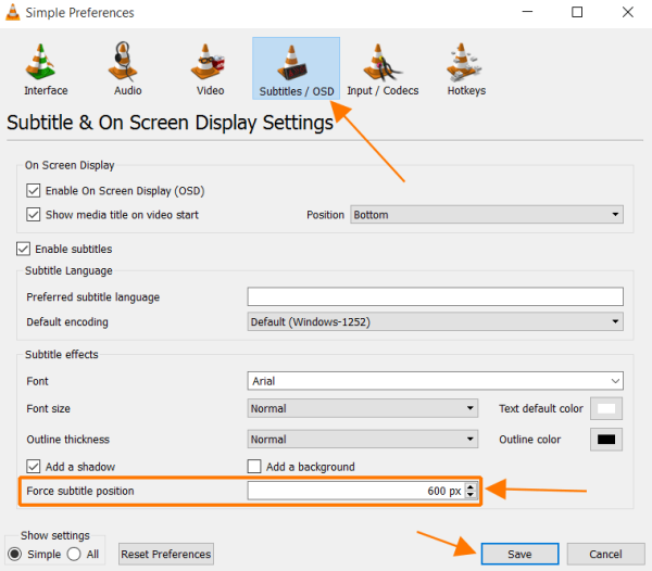 How to Change Subtitle Position in VLC
